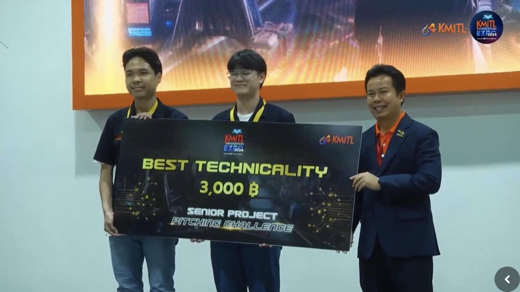 นักศึกษาชั้นปีที่ 4 ได้รับรางวัลในกิจกรรม Senior Project Pitching Challenges ในงาน KMITL ...